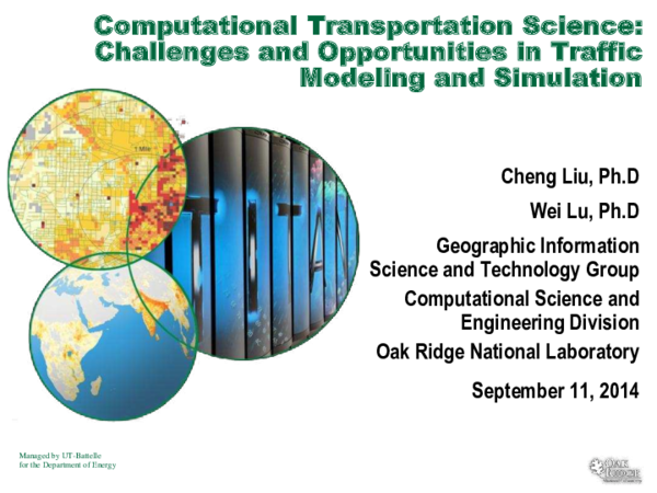 (PDF) Computational Transportation Science: Challenges and ...