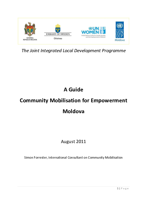 (PDF) Community Mobilization for Empowerment of Vulnerable Women and Men