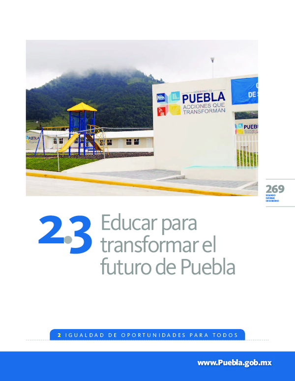 (PDF) Educar para transformar el futuro de Puebla