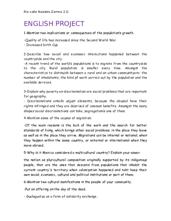 (DOC) ENGLISH PROJECT