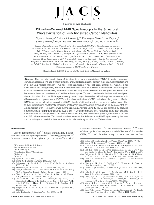 (PDF) Diffusion-ordered NMR spectroscopy in the structural ...