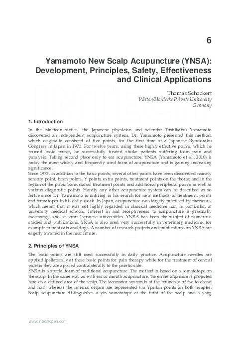 (PDF) Chapter 06 Yamamoto New Scalp Acupuncture (YNSA) Development ...