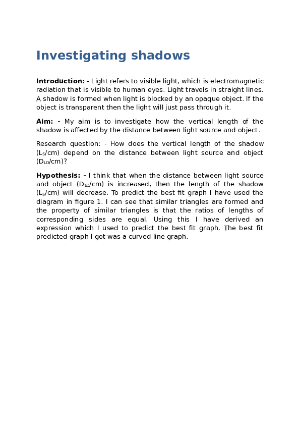 (DOC) investigation report on shadows