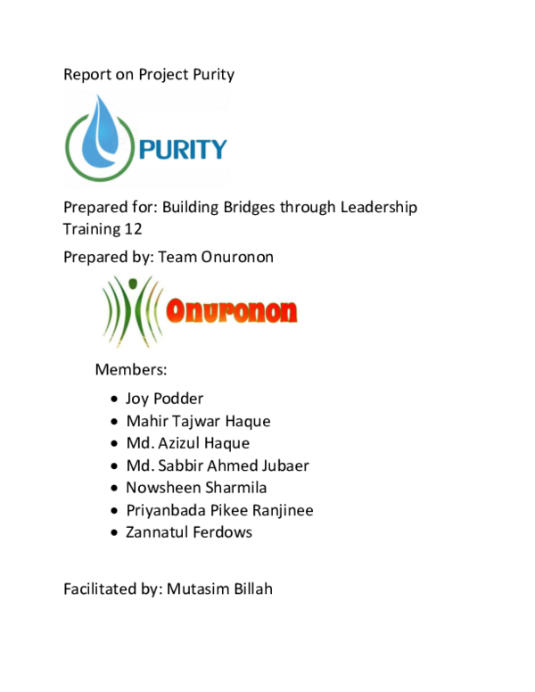 (PDF) Project PURITY
