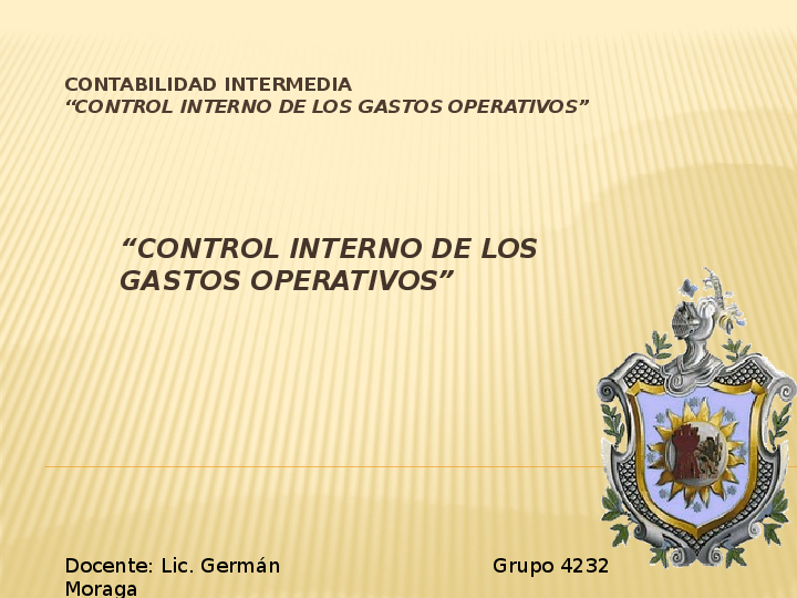 (PPT) Gastos operativos