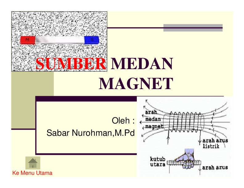 (PDF) SUMBER MEDAN MAGNET Oleh : Sabar Nurohman,M.Pd Ke Menu Utama