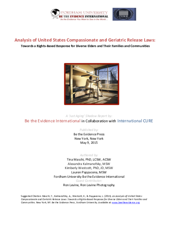 (PDF) An Analysis of United States Compassionate and Geriatric Release ...