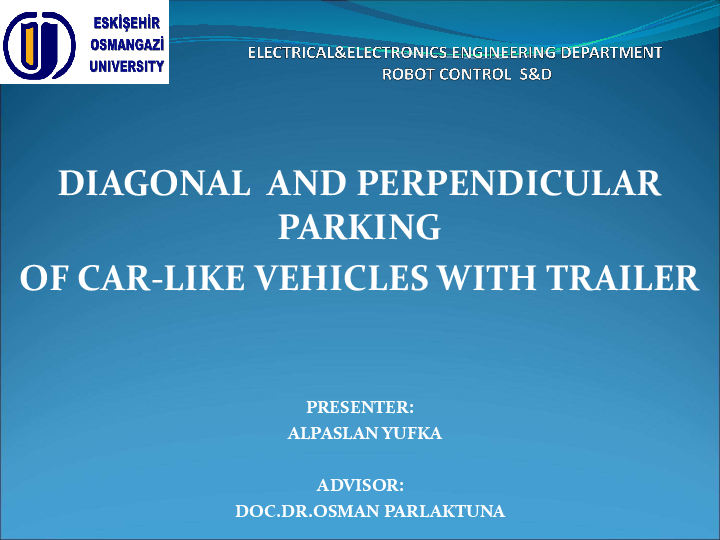 (PDF) Direct-motion Diagonal and Perpendicular Parking for a Vehicle ...