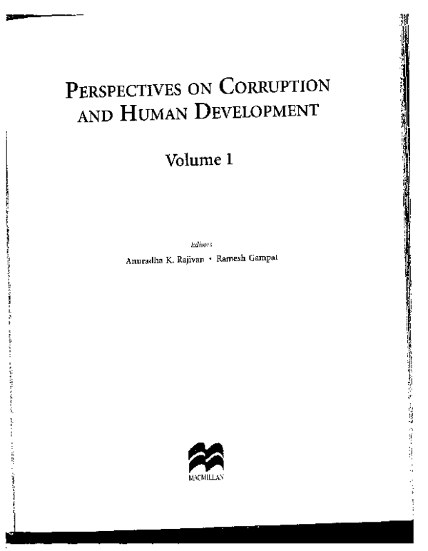 (PDF) Measuring Corruption. A Critical Assessment and a Proposal