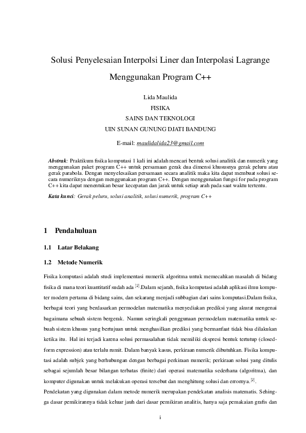 (PDF) Solusi Penyelesaian Interpolsi Liner dan Interpolasi Lagrange ...