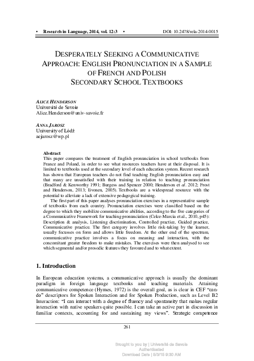 (PDF) Advanced English Pronunciation in Use | Maria Predescu - Academia.edu