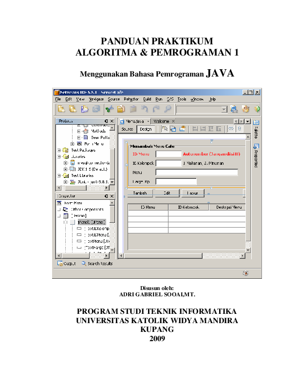 (PDF) Panduan Praktikum Algoritma & Pemrograman I