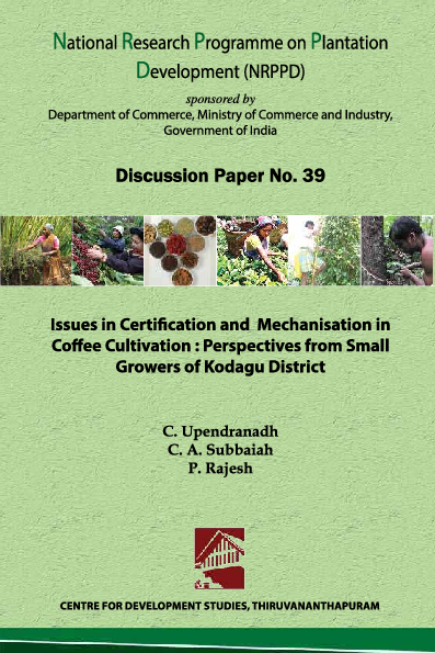 (PDF) Issues of Certification and Mechanisation in Coffee Cultivation