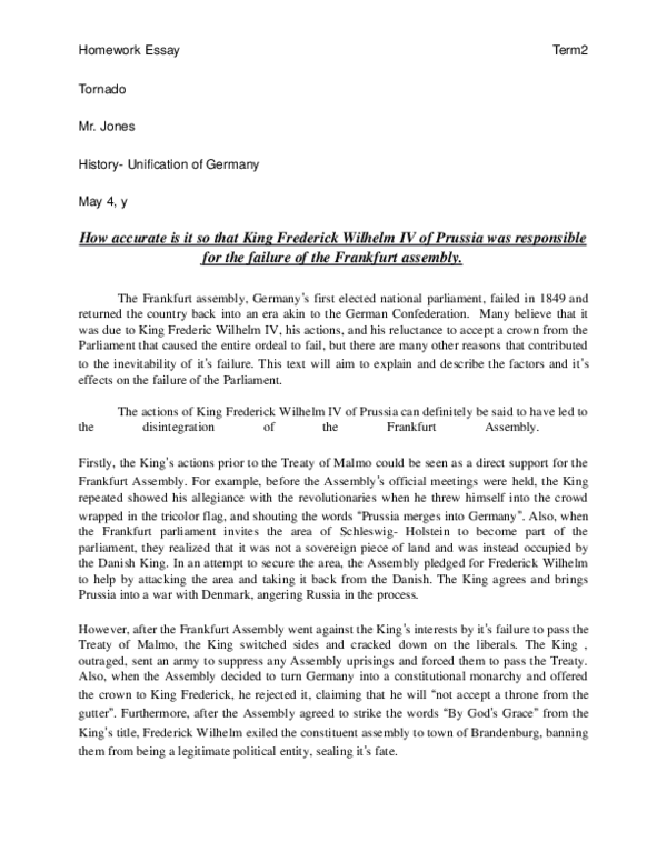 (DOC) Frankfurt Assembly failure