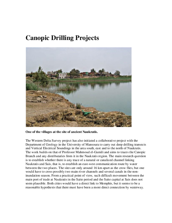 (PDF) Canopic branch