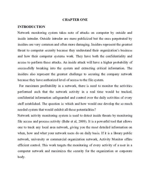 (DOC) My chapter one