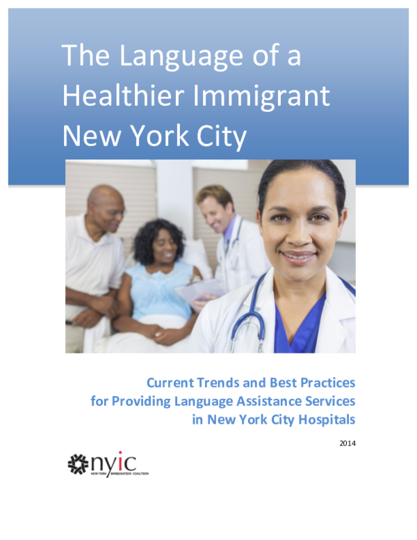 (PDF) The Language of a Healthier New York City: Current Trends and ...