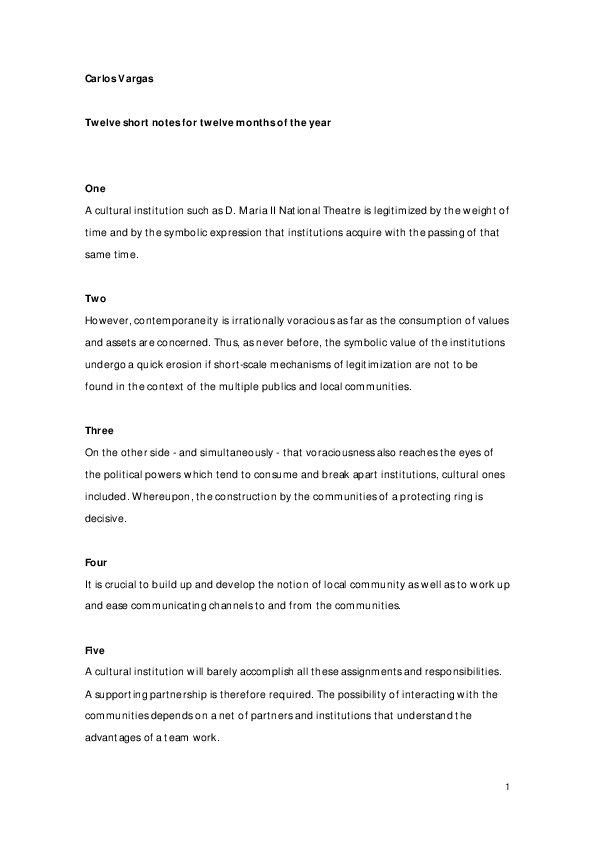 (PDF) Doze notas breves para doze meses do ano - Twelve short notes for ...