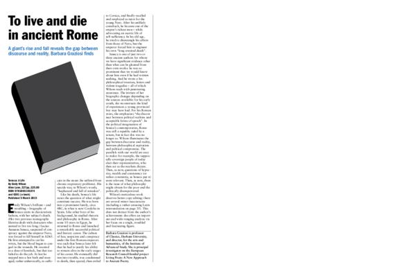 (PDF) Review of Emily Wilson's biography of Seneca (Times Higher ...