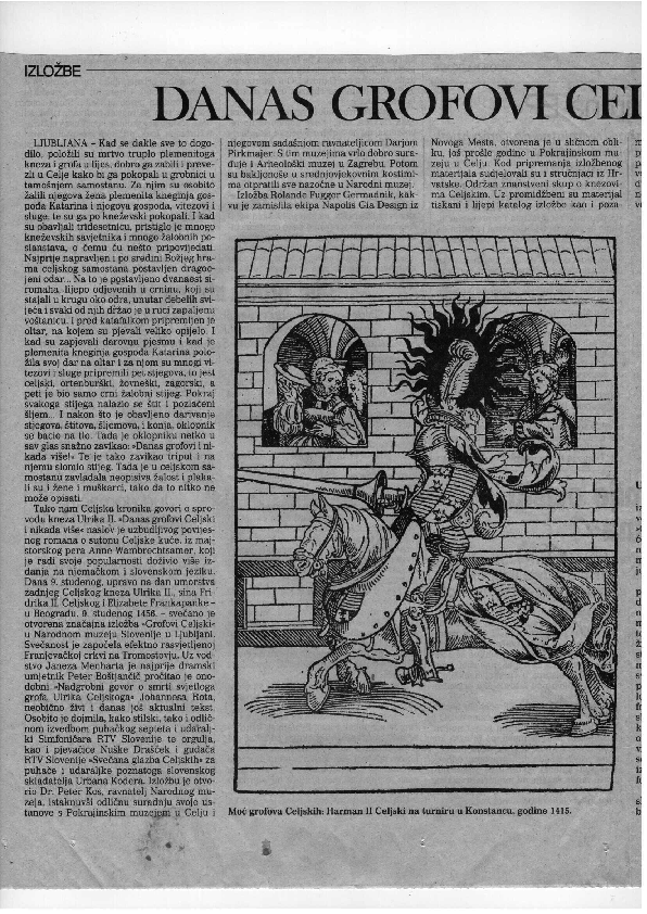 (PDF) Danas grofovi Celjski i nikada više. [Now Counts of Celje and ...