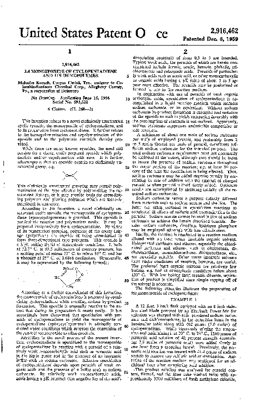 (PDF) MONOEPOXIDE OF CYCLOPENTADIENE