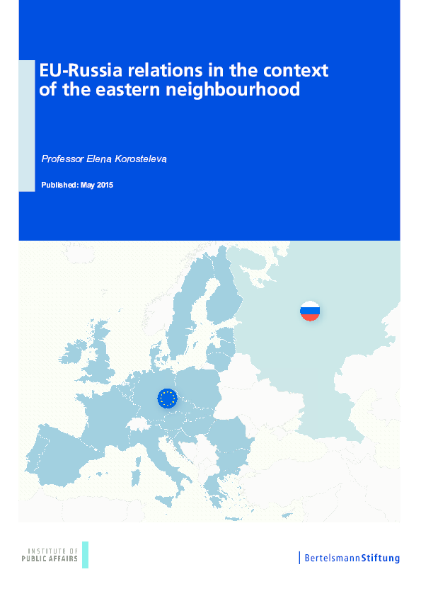 (PDF) EU-Russia relations in the context of the eastern neighbourhood