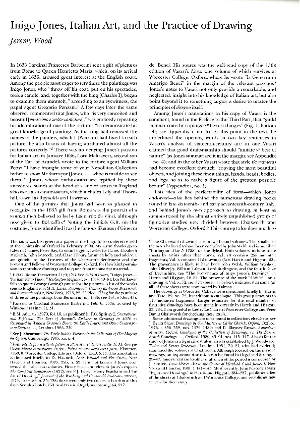 (PDF) 'Inigo Jones, Italian Art, and the Practice of Drawing,' The Art ...