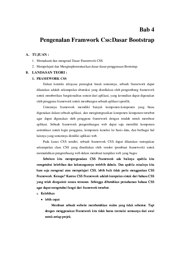 (PDF) pengenalan framwork