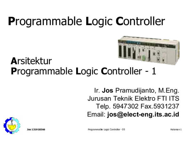 (PDF) Programmable Logic Controller Arsitektur Programmable Logic ...