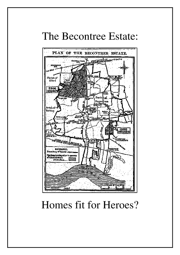 (PDF) 'The Becontree Estate: Homes fit for Heroes?'