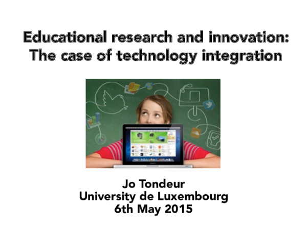 (PDF) Educational research and innovation: The case of technology ...