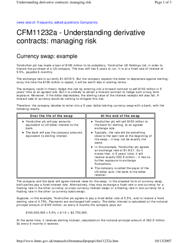 (PDF) CFM11232a -Understanding derivative contracts: managing risk ...