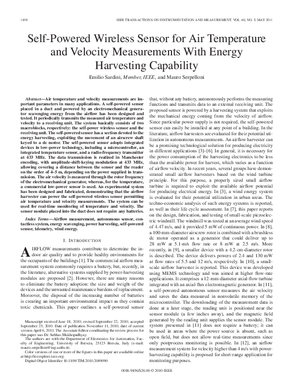 (PDF) Self-powered wireless sensor for air temperature and velocity ...