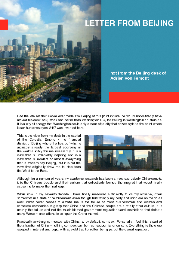 (PDF) ASIA SCOTLAND INSTITUTE "Letter from Beijing" No.1 by Adrien von ...