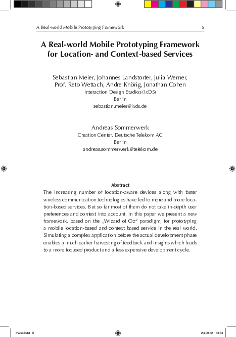 (PDF) A Real-world Mobile Prototyping Framework A Real-world Mobile ...