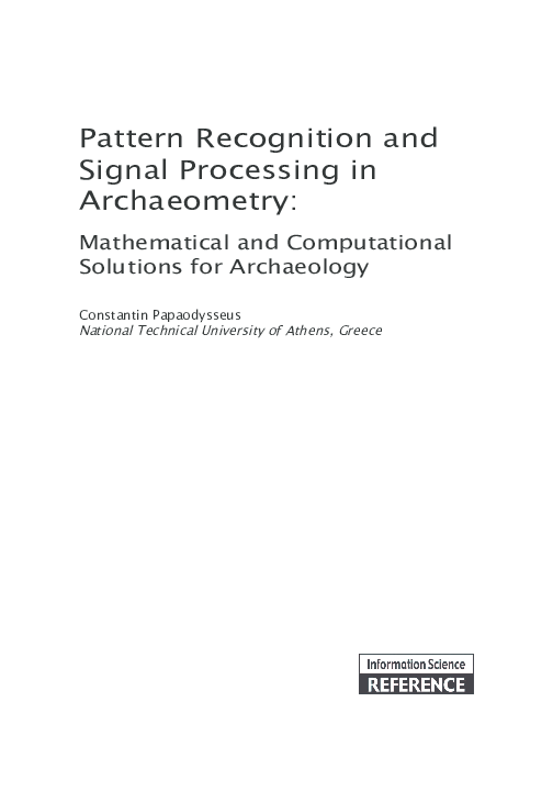 (PDF) STANCO F., TANASI D., GUARNERA C., GALLO G., Automatic classification of decorative ...