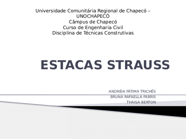 (PPT) estaca strauss