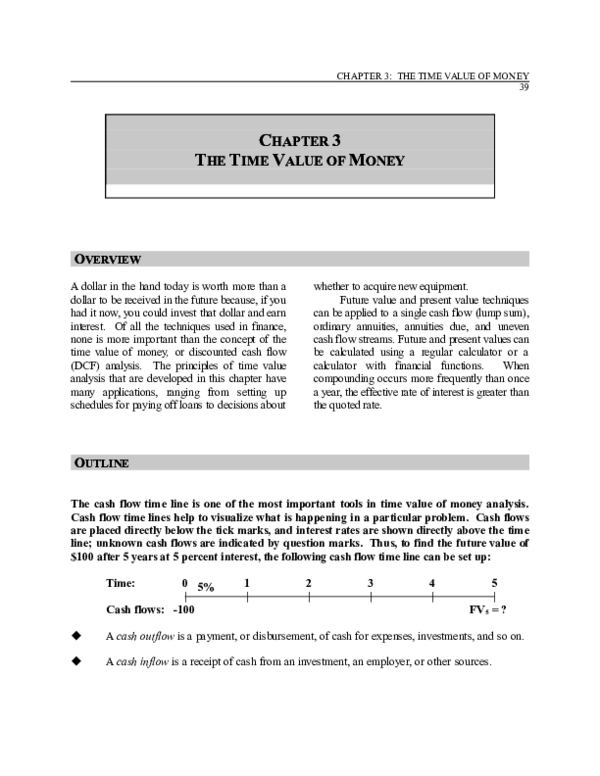 (DOC) TIME VALUE OF MONEY OVERVIEW
