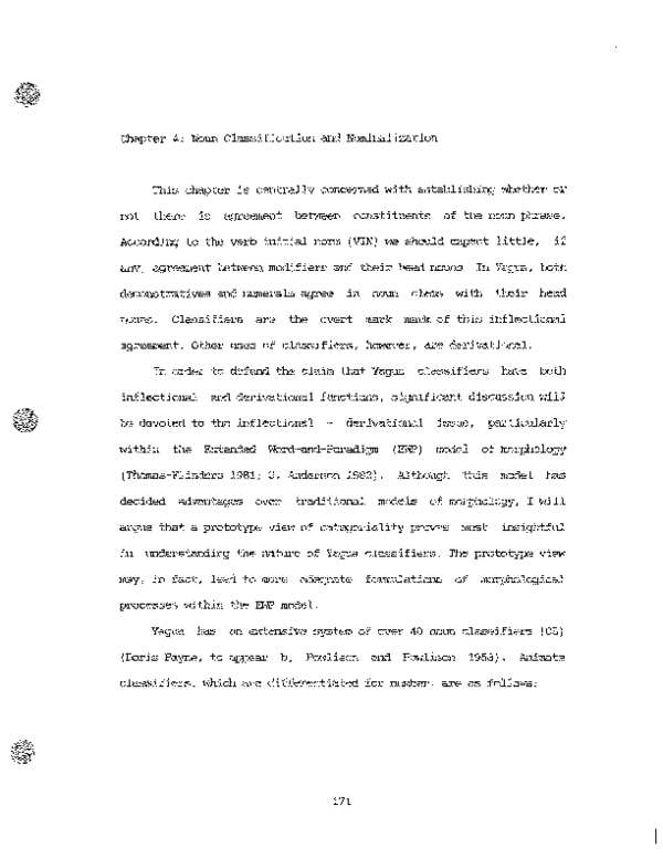 (PDF) Aspects of the Grammar of Yagua (1985) - Chapter 4