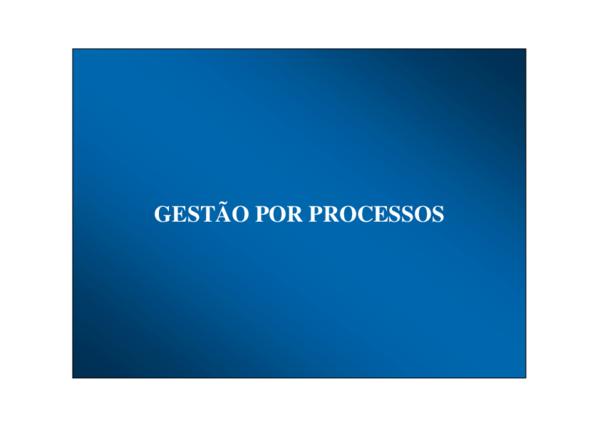 (PDF) GESTÃO POR PROCESSOS