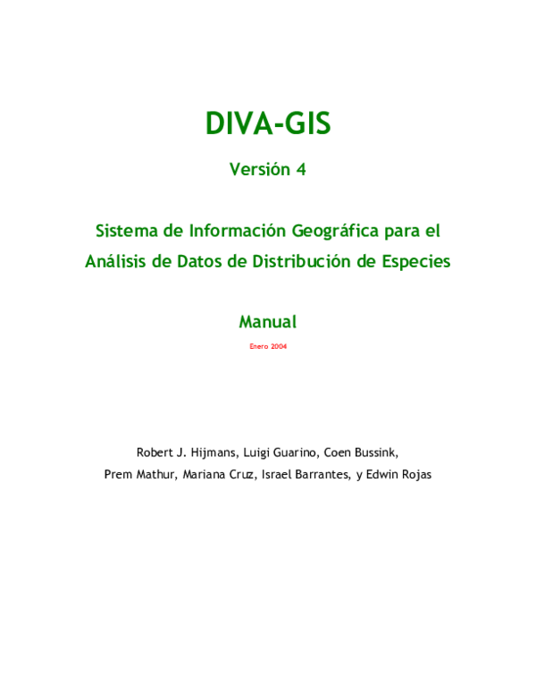 (PDF) DIVA-GIS