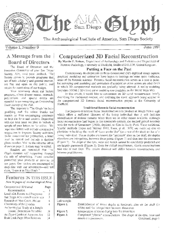 Pdf Computerized 3d Facial Reconstruction