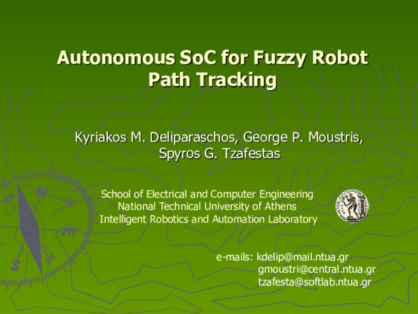 (PDF) Autonomous SoC for fuzzy robot path tracking