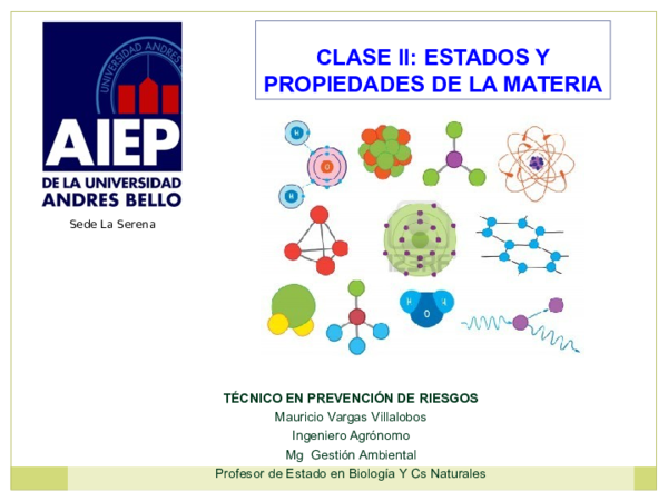 (PPT) CLASE 2 ESTADOS DE LA MATERIA