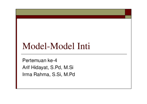 (PDF) Model-Model Inti [Compatibility Mode