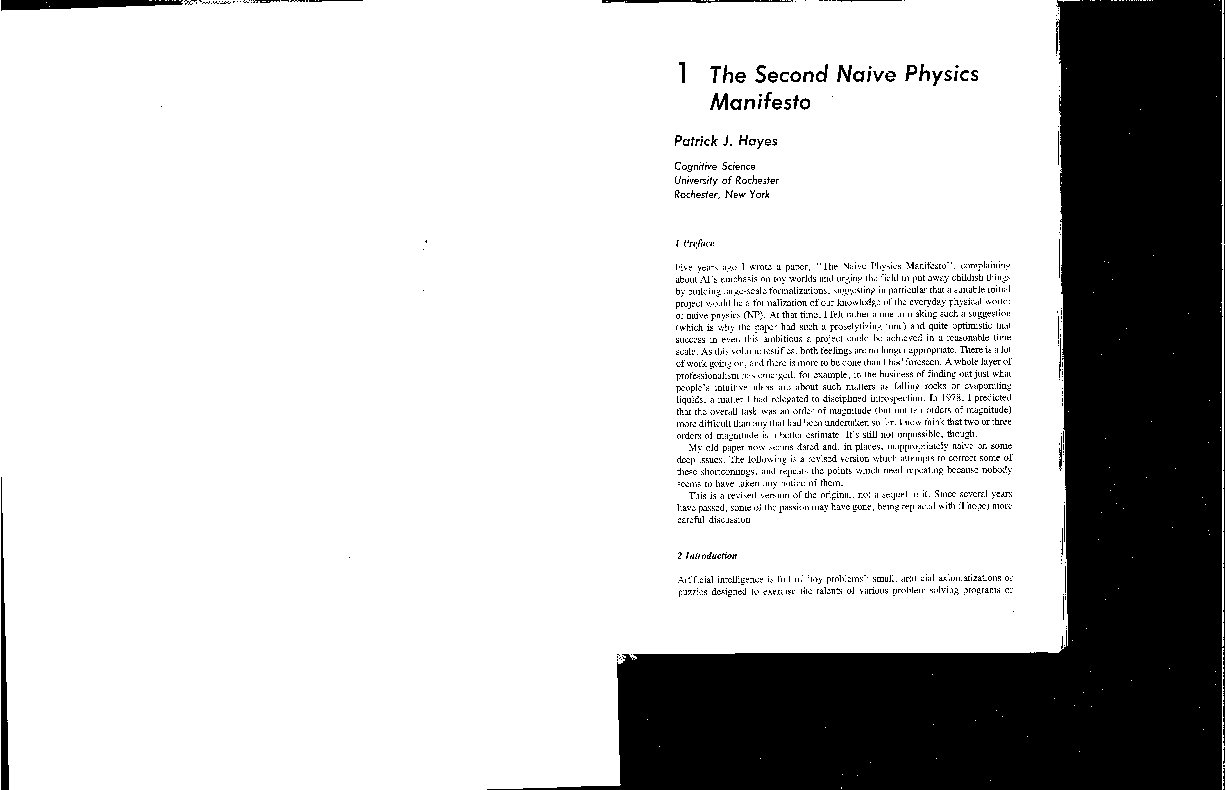 (PDF) The second naive physics manifesto