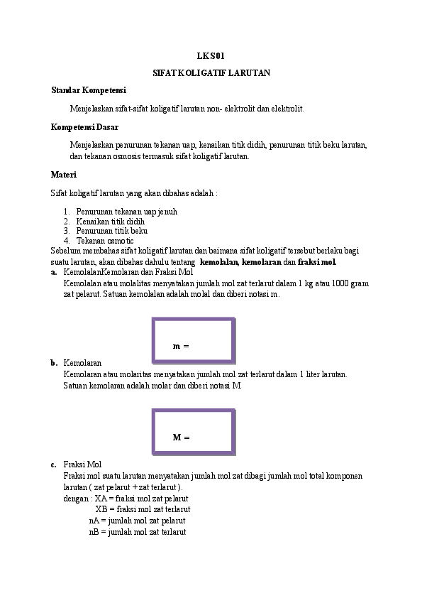(DOC) LKS 01 KOLIGATIF LARUTAN