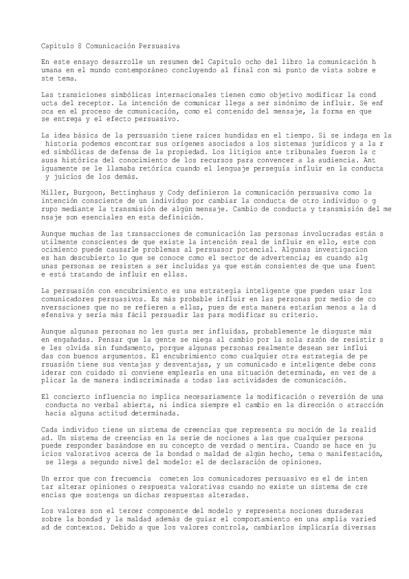 Capitulo 8 Comunicación Persuasiva