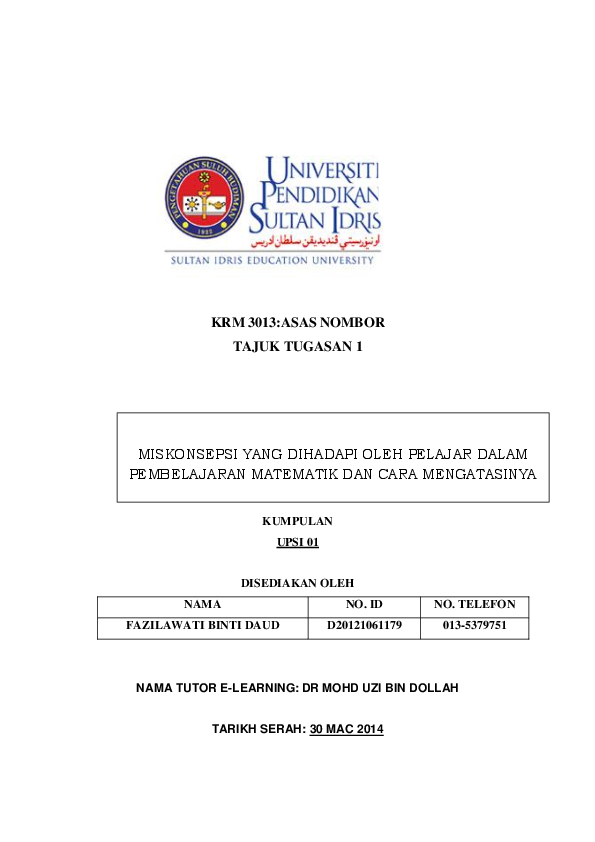 (PDF) Menerangkan kepada murid dengan mengemukakan masalah iaitu