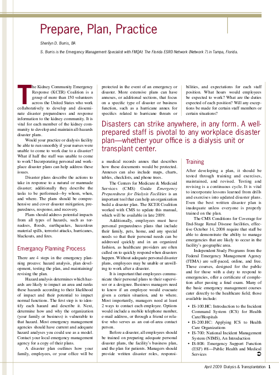 (PDF) Prepare, plan, practice